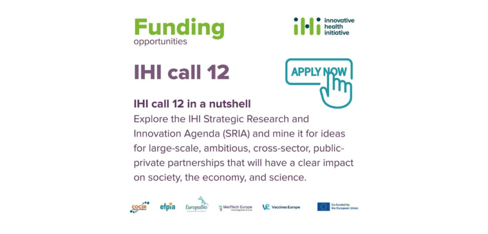 IHI Call 12 | Nova Oportunidade De Financiamento Eurpeu Em Saúde | AICIB